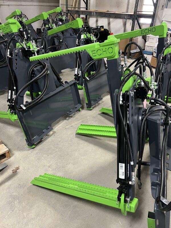 Echo Equipment Skid Steer Mounted X3 Tire Grabber | Forge Attachments