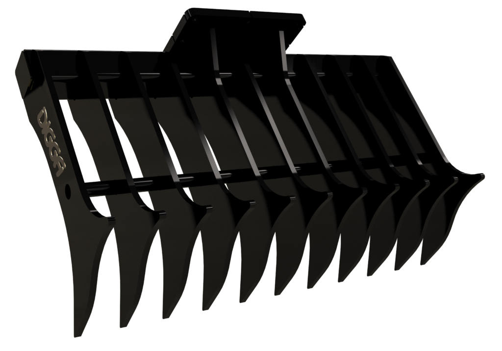 Digga Mini Excavator Root Rake | Forge Attachments