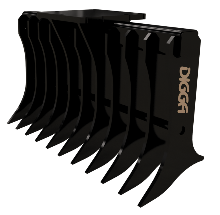 Digga Mini Excavator Root Rake | Forge Attachments