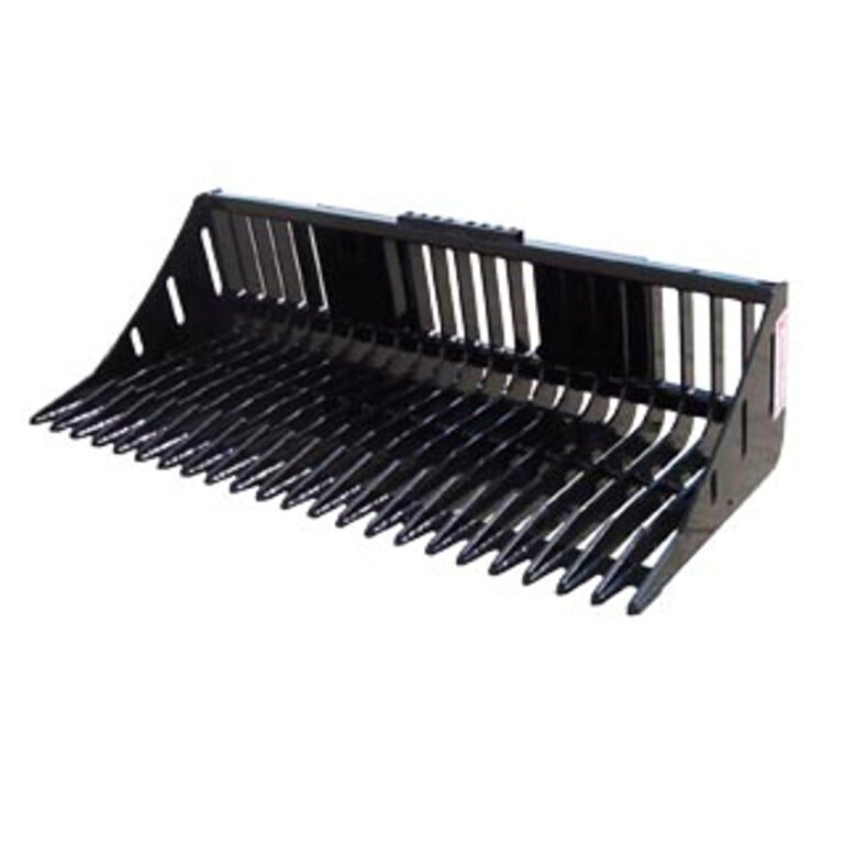 Haugen Skid Steer Skeleton Rock Bucket | Forge Attachments