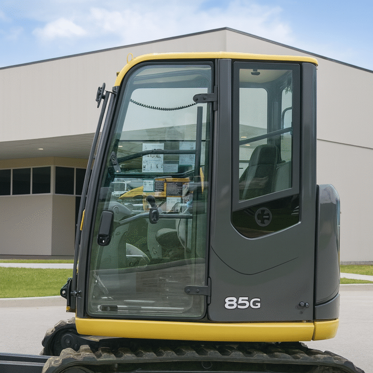 Shields John Deere 85D & 85G 1/2" Polycarbonate Excavator Door - Left ...